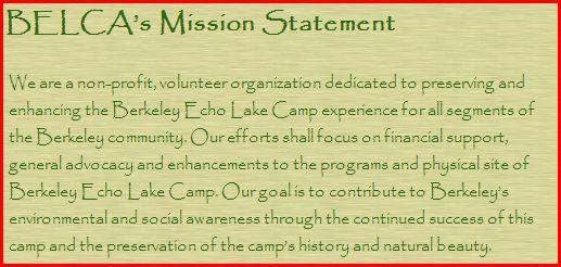 BELCA – Berkeley Echo Lake Camp Association helping provide a camp ...
